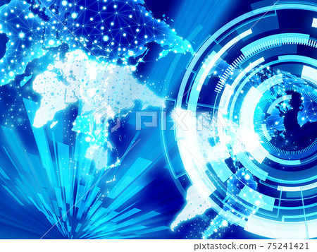 Network ray background material - Stock Illustration [75241421] - PIXTA