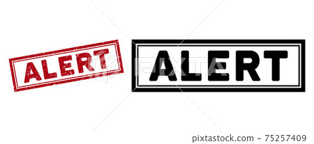 Distress Alert Rectangular Frame Watermark-插圖素材 [75257409] - PIXTA圖庫