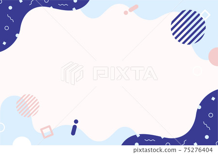 Geometric pattern light blue frame material - Stock Illustration ...