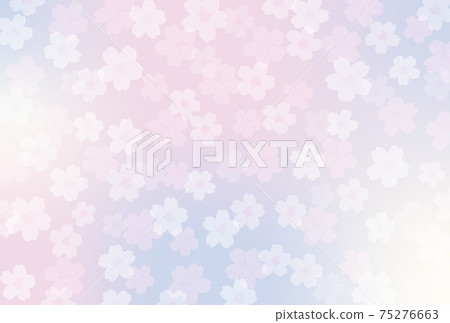 Sakura and gradient background material - Stock Illustration [75276663 ...