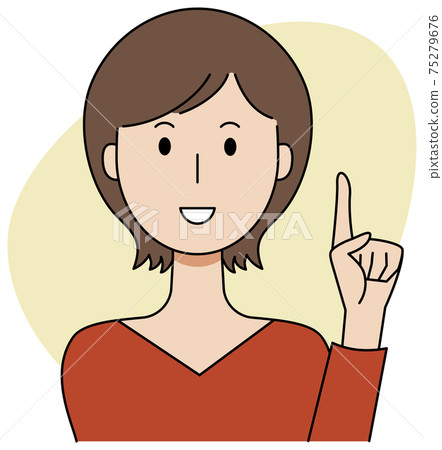 Vector illustration of a woman explaining with... - Stock Illustration ...