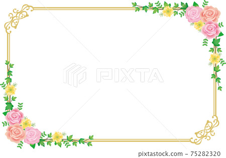 Rose frame frame - Stock Illustration [75282320] - PIXTA