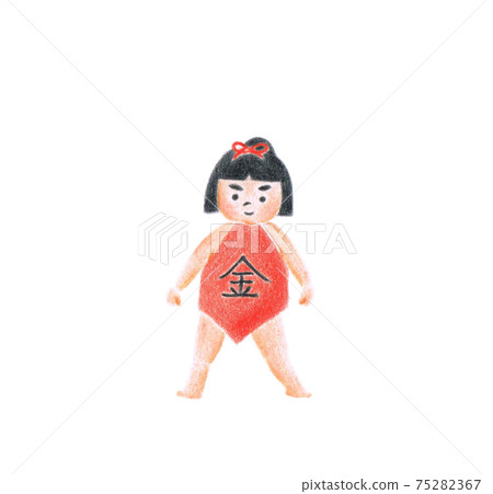 Kintaro colored pencil drawing - Stock Illustration [75282367] - PIXTA