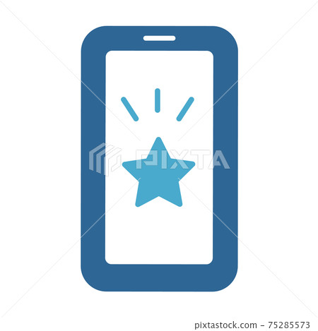 Smartphone icon illustration with a star mark - Stock Illustration ...