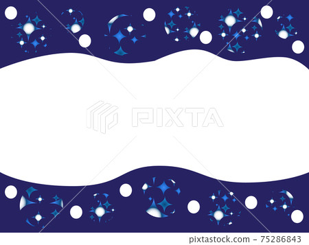 Universe art wave blue - Stock Illustration [75286843] - PIXTA