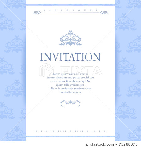 Highly versatile pattern invitation design 01 - Stock Illustration ...