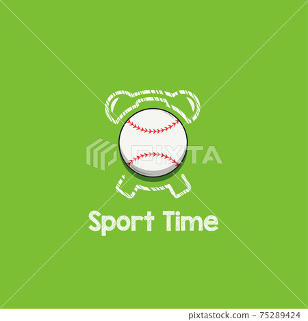Concept illustration of Sport time. isolated on... - Stock Illustration ...