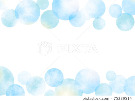 Watercolor textured polka dot frame light blue - Stock Illustration ...