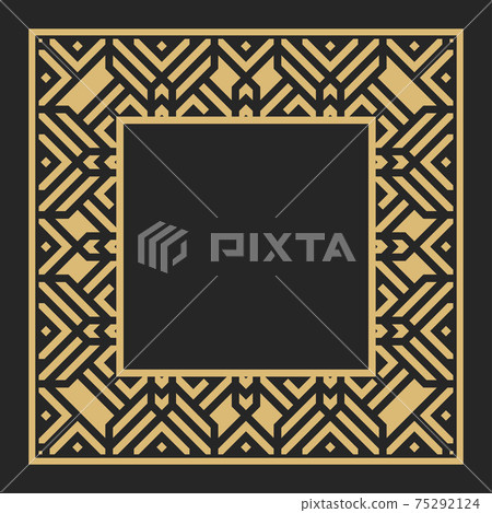 Decorative rectangular stylish frames. - Stock Illustration [75292124 ...