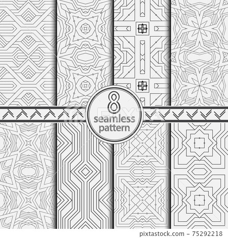 Seamless vector the set template. - Stock Illustration [75292218] - PIXTA