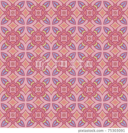 Vector seamless vintage pattern. Floral... - Stock Illustration ...