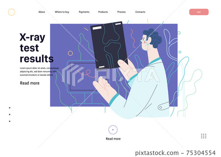 Medical tests template - x-ray test - Stock Illustration [75304554] - PIXTA
