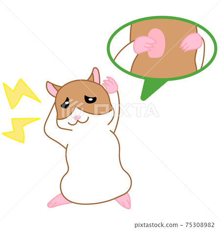 Itchy hamster with skin disease - Stock Illustration [75308982] - PIXTA