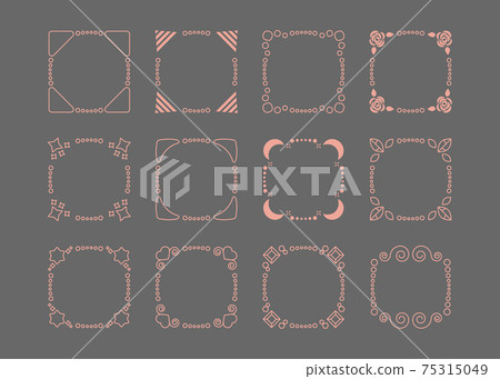 Simple cute frame - Stock Illustration [75315049] - PIXTA