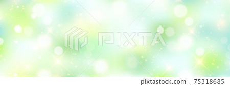 Fresh green light sky landscape - Stock Illustration [75318685] - PIXTA