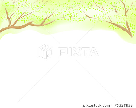 Green tree frame illustration - Stock Illustration [75328932] - PIXTA