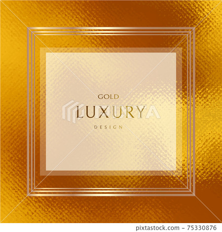 Gold vector texture. Frame with place for text.... - Stock Illustration ...