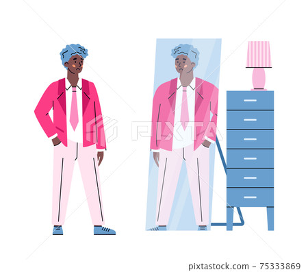 Not sure with his appearance man, cartoon...-插圖素材 [75333869] - PIXTA圖庫