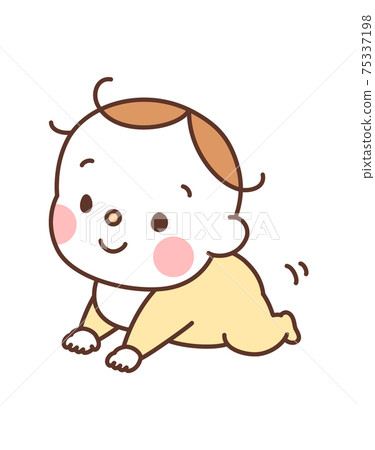 Illustration of a babbling baby - Stock Illustration [75337198] - PIXTA