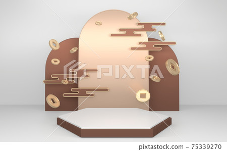 Japanese tone Podium,minimal podium geometric... - Stock Illustration ...