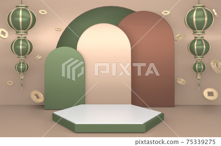 Japanese tone Podium,minimal podium geometric... - Stock Illustration ...