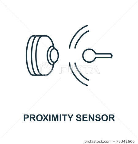 Proximity Sensor icon. Simple element from... - Stock Illustration ...