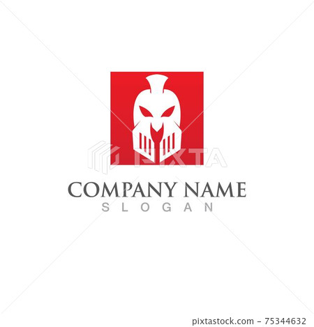 Gladiator mask logo and symbol vector image - Stock Illustration ...