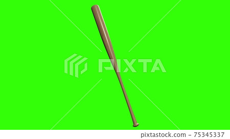 Baseball bat on green screen background. 3d...-插圖素材 [75345337] - PIXTA圖庫