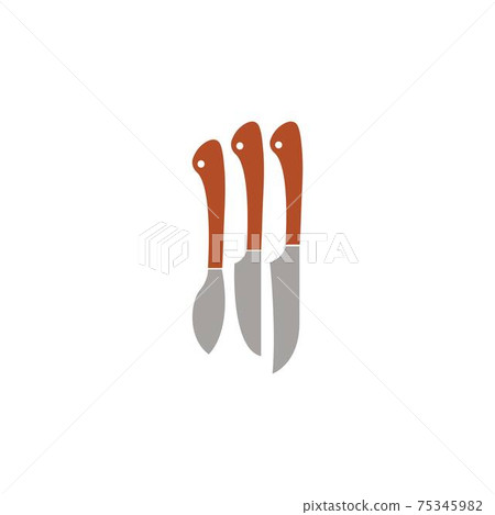 Knife icon logo design vector template - Stock Illustration [75345982 ...