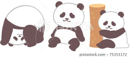 3 kinds of pandas - Stock Illustration [75353172] - PIXTA