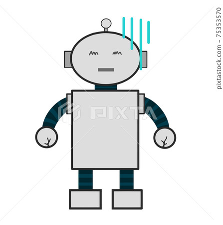 Negative robot - Stock Illustration [75353570] - PIXTA