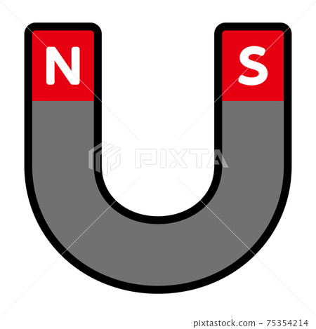 U-shaped magnet - Stock Illustration [75354214] - PIXTA