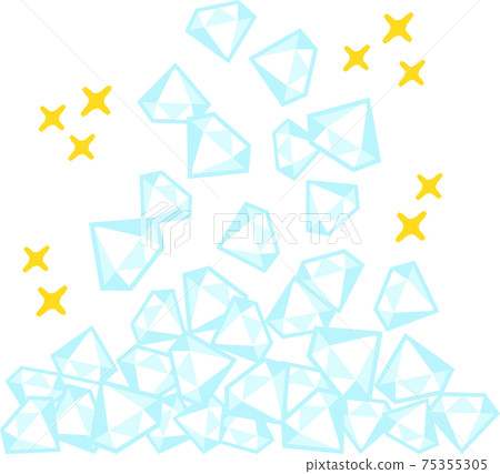 Falling diamonds - Stock Illustration [75355305] - PIXTA