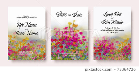 Landscape Invitation Card Fairytale Landscape Invitations In Green