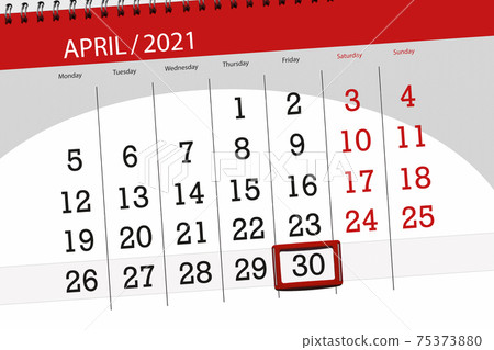 Calendar planner for the month April 2021,... - Stock Illustration ...