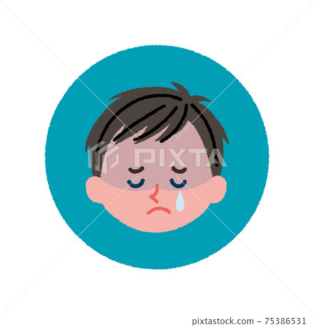 Crying boy icon - Stock Illustration [75386531] - PIXTA