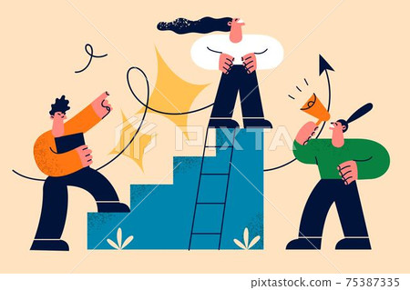Career, development, growth in work concept. - Stock Illustration ...