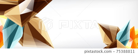 Vector 3d triangles and pyramids abstract... - Stock Illustration ...