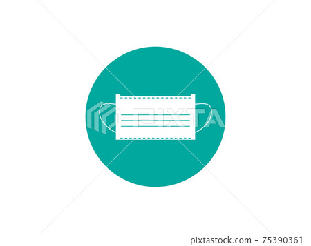 Medical mask, patient icon. Vector... - Stock Illustration [75390361 ...