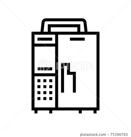 infusion pump line icon vector illustration - Stock Illustration ...