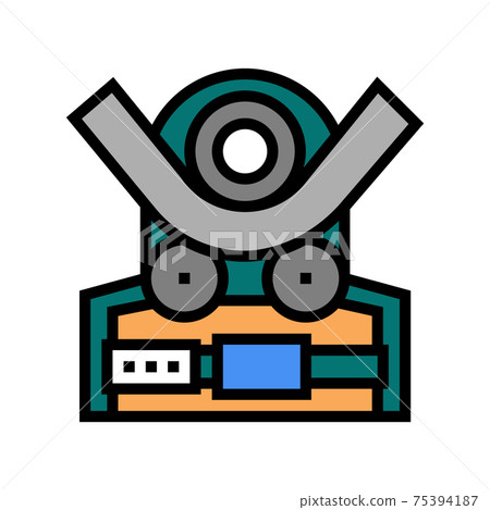 bending machine color icon vector illustration - Stock Illustration ...