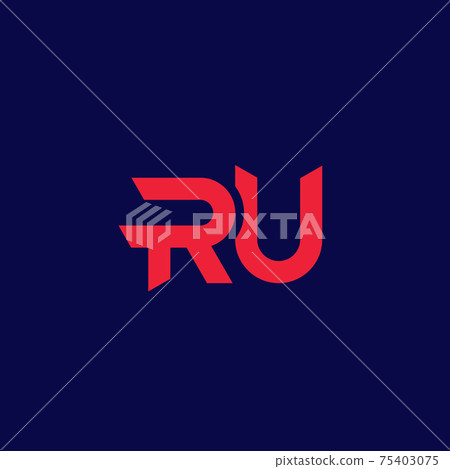RU letters logo design, vector - Stock Illustration [75403075] - PIXTA