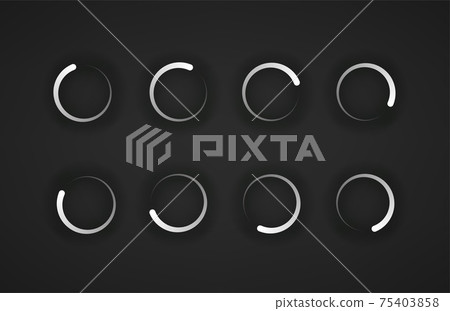 Web and mobile app preloader template isolated... - Stock Illustration ...