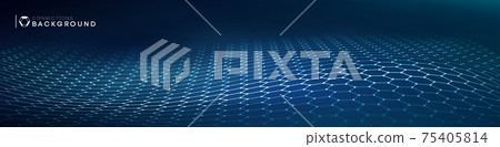 Network connection concept blue vector... - Stock Illustration ...