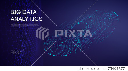 Abstract Big Data Flow Background. Software... - Stock Illustration ...