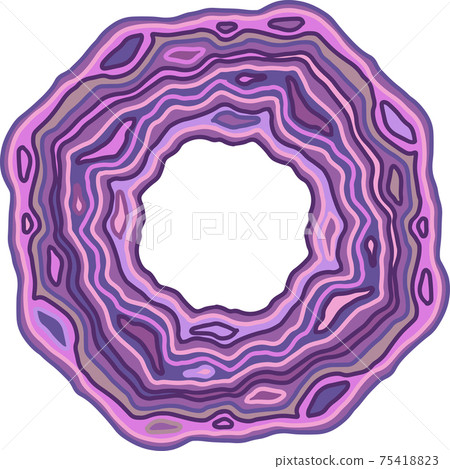 Abstract violet frame. Agate slice ripple... - Stock Illustration ...