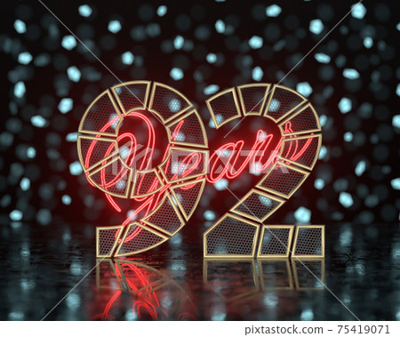 Number ninety-two (number 92) gold segments - Stock Illustration ...