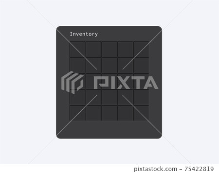 Frame with cells inventory for mobile games... - Stock Illustration [75422819] - PIXTA