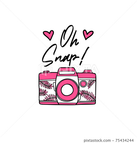 Oh snap with camera is great as a tshirt print... - Stock Illustration ...