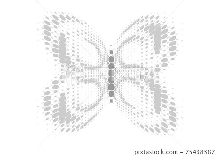 Abstract halftone geometric background of round...-插圖素材 [75438387 ...